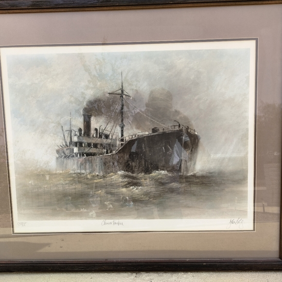 Art | John Kelly China Tanker Lithograph Numbered And Signed In A Frame ...